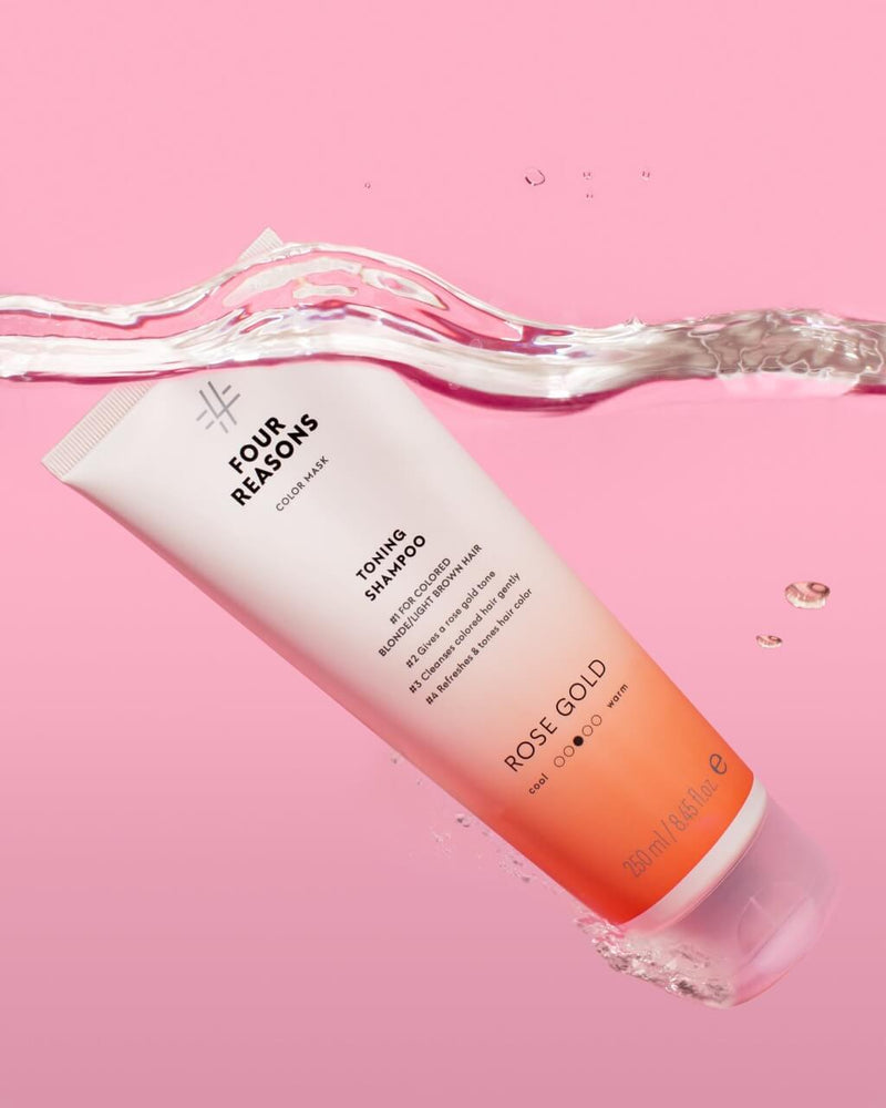 Rose Gold Shampoo | Color Mask - Four Reasons - Vegan, Sustainable Hair ...